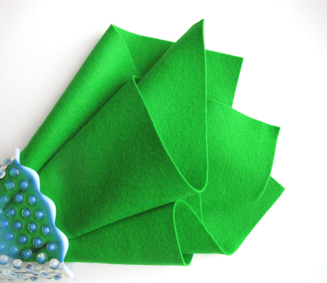 Wool Felt Square Sprout Green 18 Inch 46 Cm 100% Merino - Etsy