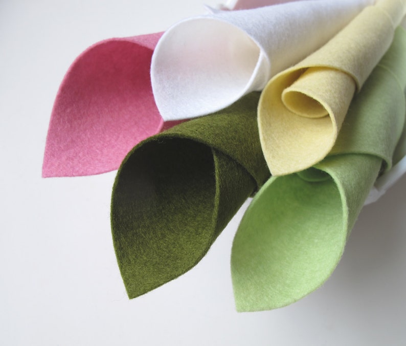 Wool Felt Pure Merino Fiber Water Lily Color Story Felt - Etsy