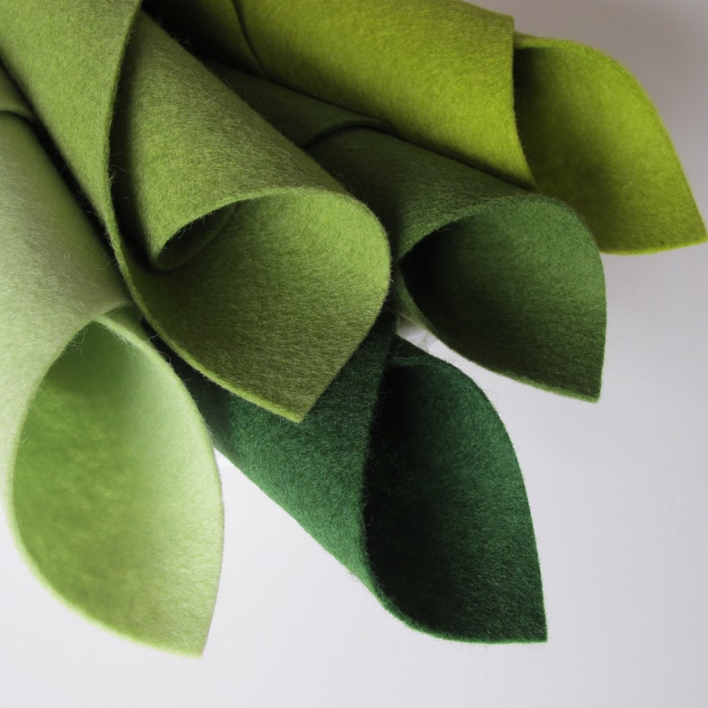 Green Felt by the Yard - Etsy