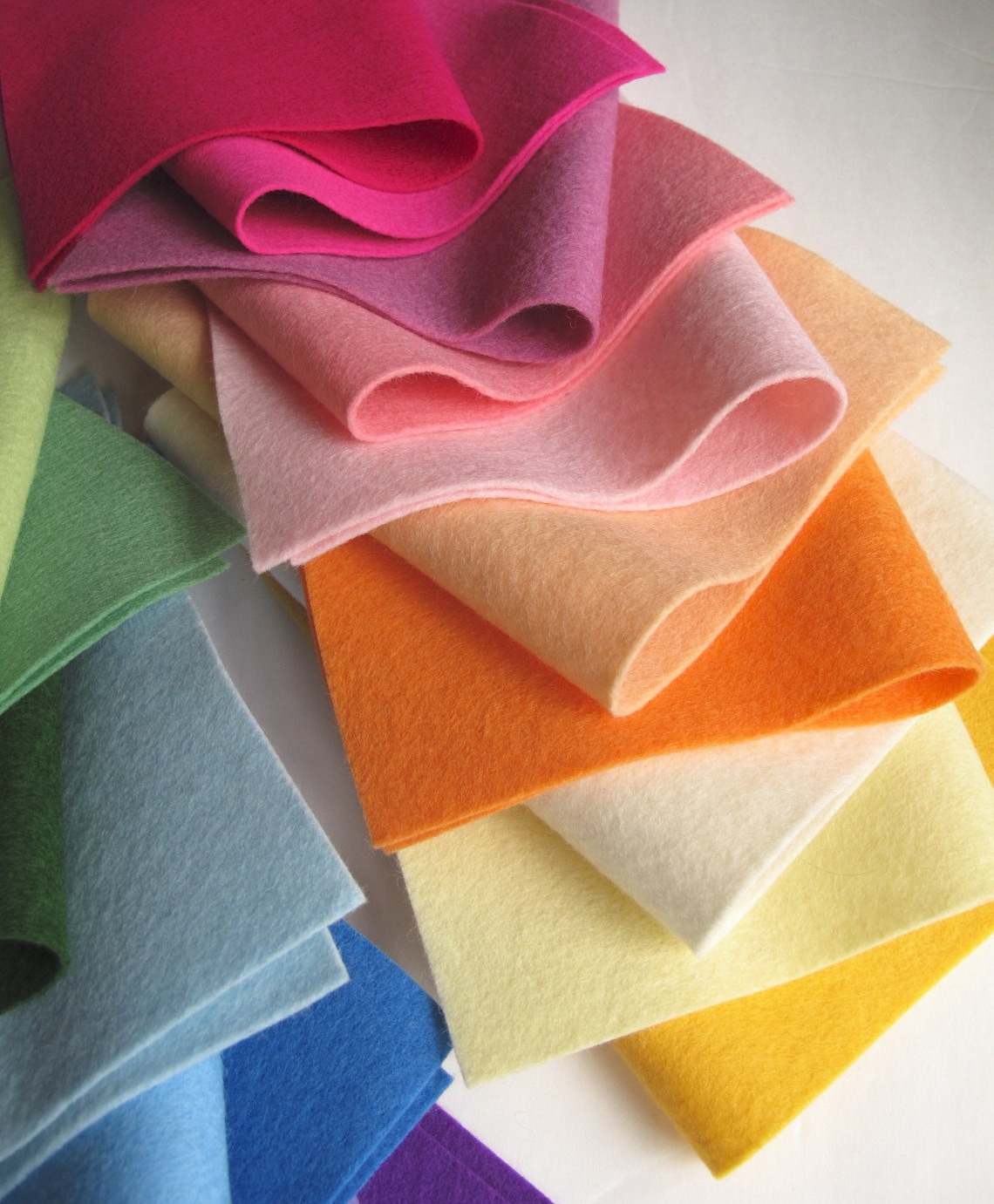 Wool Felt 100% Wool 18 Sheet Set Feltonthefly Favorites - Etsy