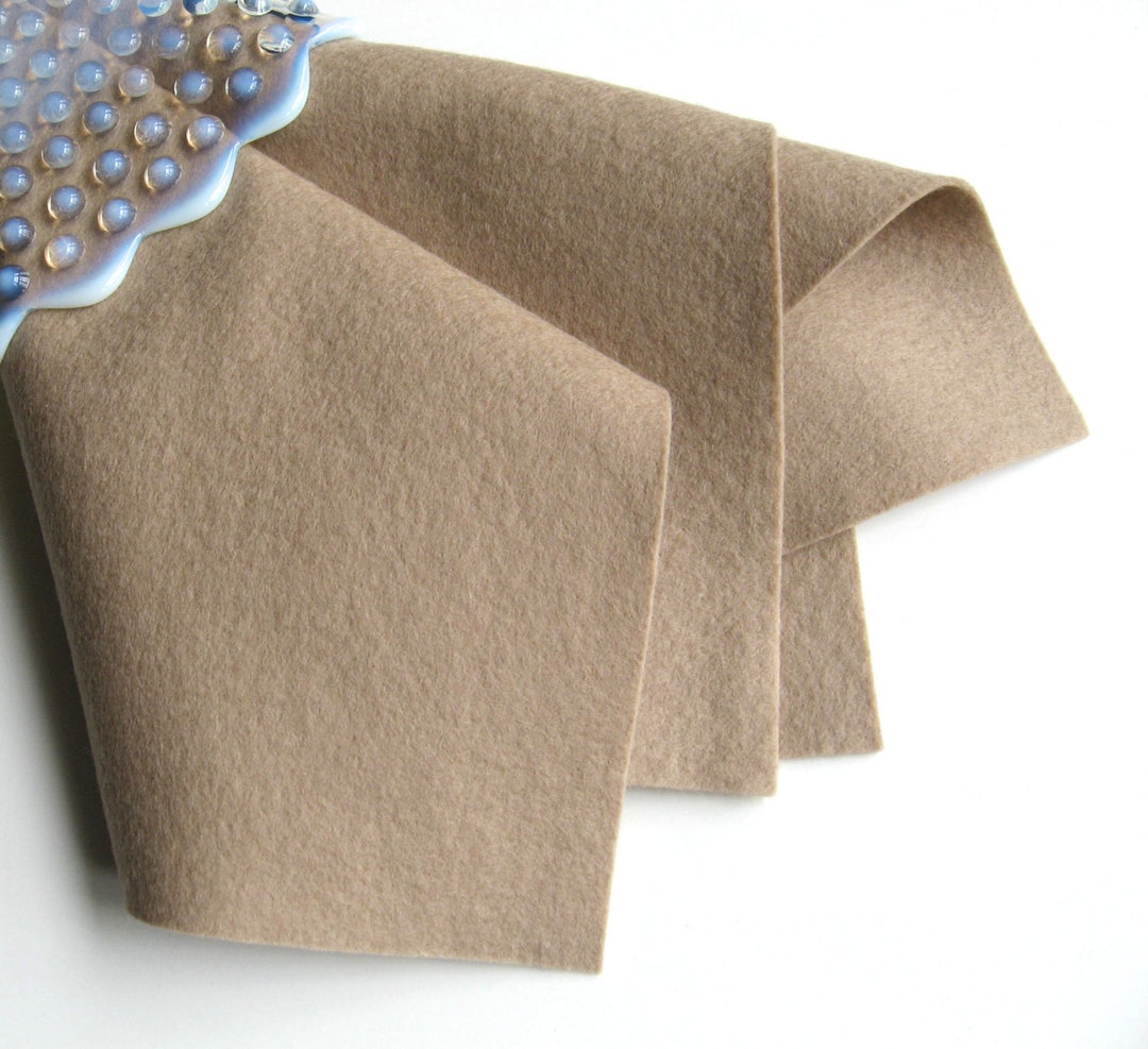 Beige Wool Felt, 100% Merino Fiber, Felt Square, Non Woven Wool ...