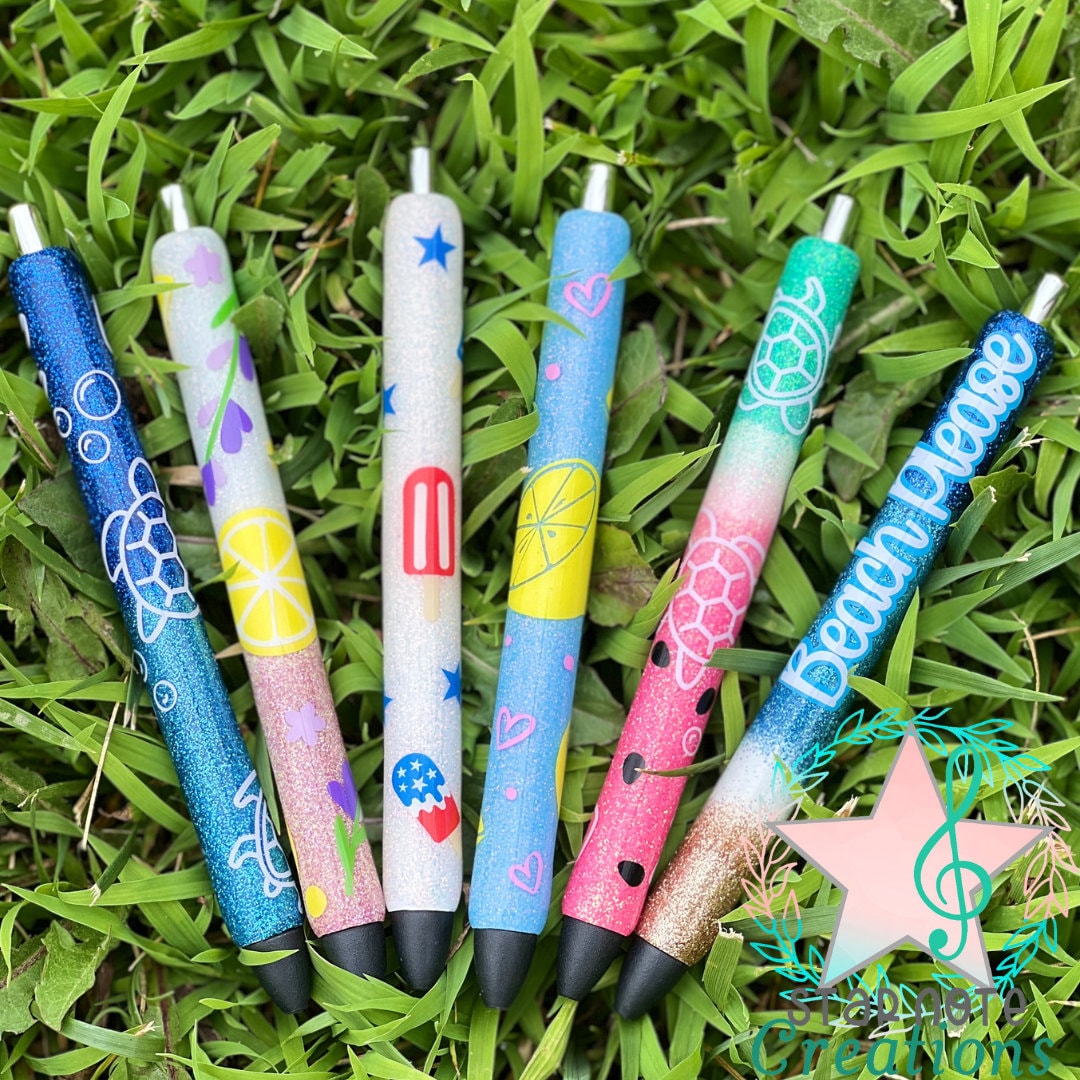 Summer Themed Glitter Inkjoy Resin Pens - Etsy