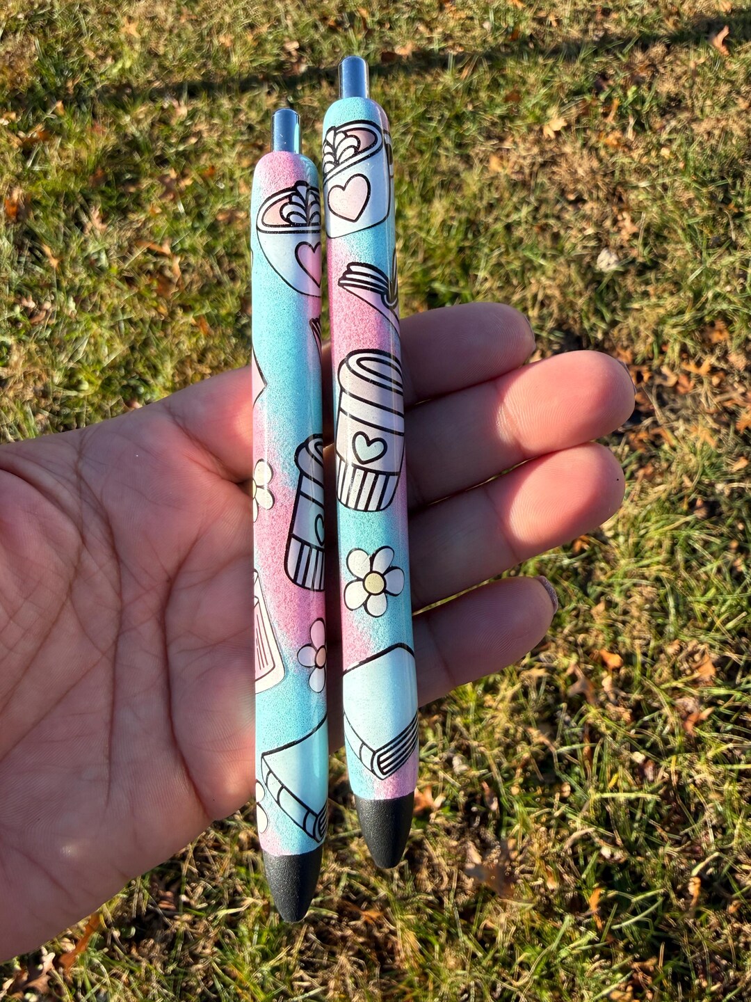 Pastel Book Lover Glitter Pen, Resin Inkjoy, Refillable - Etsy