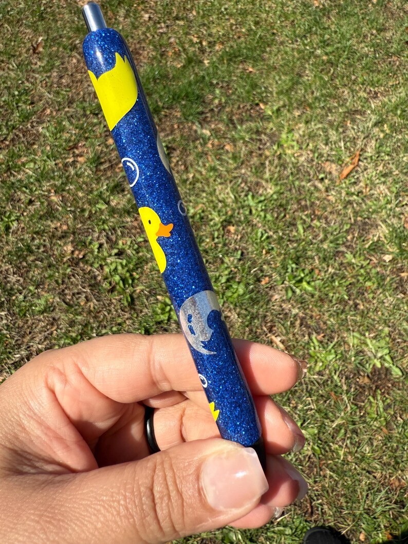 Rubber Ducky Themed Inkjoy Glitter Pen, Duck Themed, Beach Goers Gifts ...