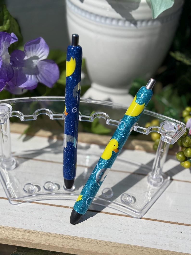 Rubber Ducky Themed Inkjoy Glitter Pen, Duck Themed, Beach Goers Gifts ...