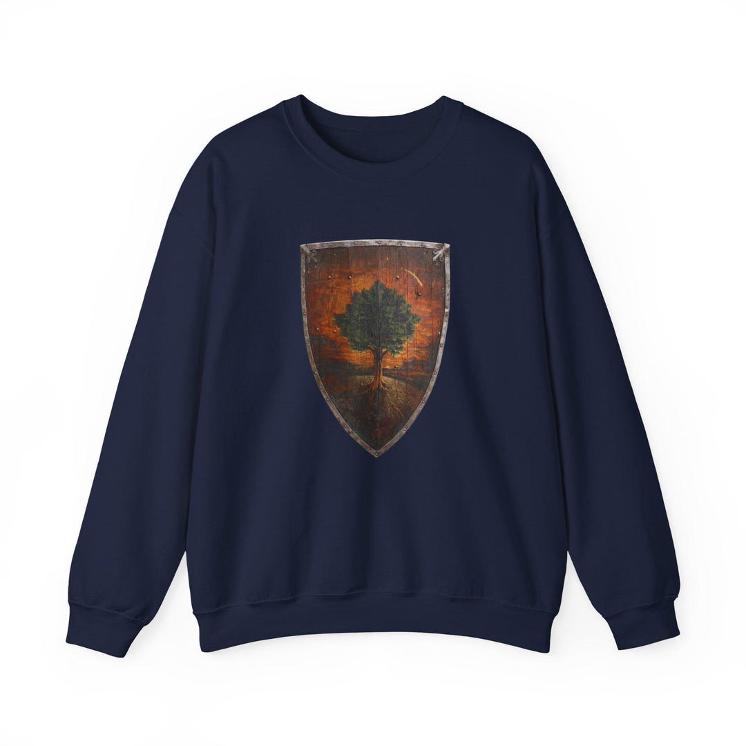 Duncan (peter Claffey) Elm Tree and Shooting Star Shield Sweatshirt ...