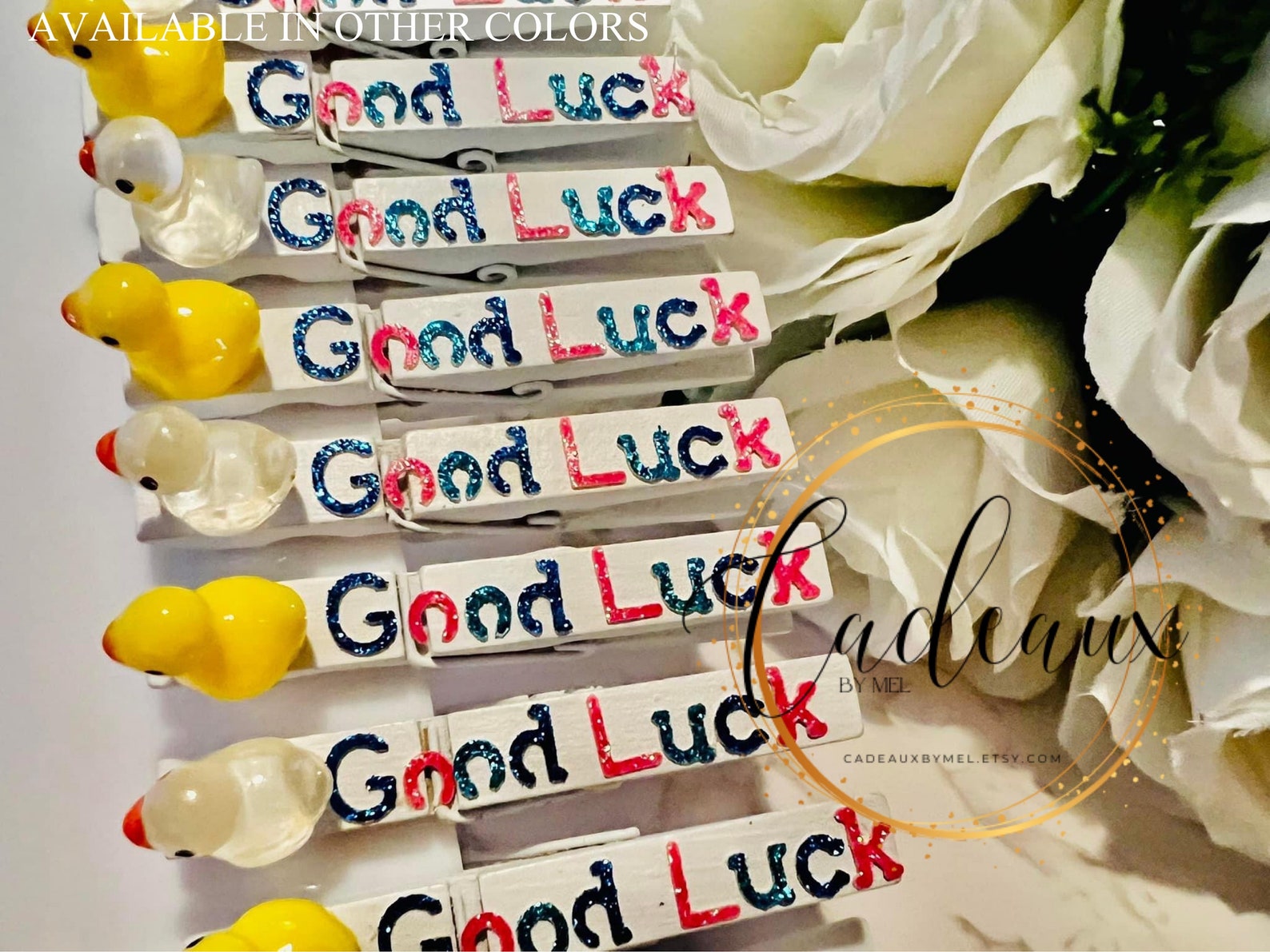 10 Cheerleading Pins Spirit Pins Cheer Pins Good Luck Pins Duck Pins Competition Pins Camp Pins ...