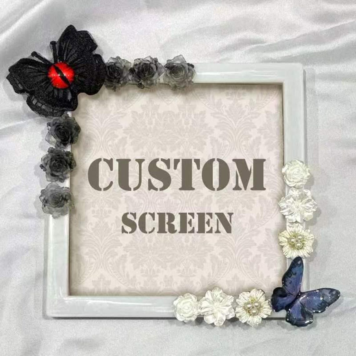 Handmade 3D Butterfly & Flower Photo Frame,butterfly Frame,flower Frame ...