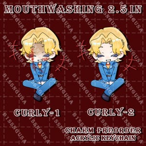 MOUTHWASHING Acrylic Keychains, Anya, Curly, Daisuke, Swansea, Jimmy ...
