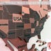 Wooden World Map With Flags Wall Art – 3D Interactive Travel Decor for ...