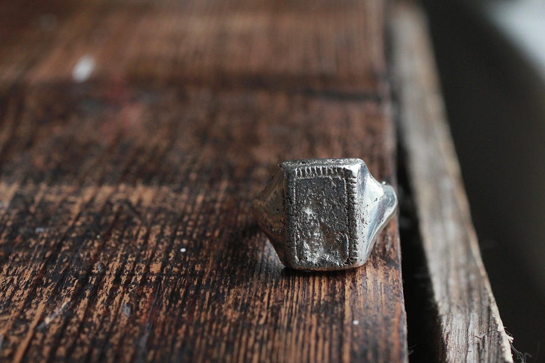 Ancient Signet Ring | Sand Casted - Etsy