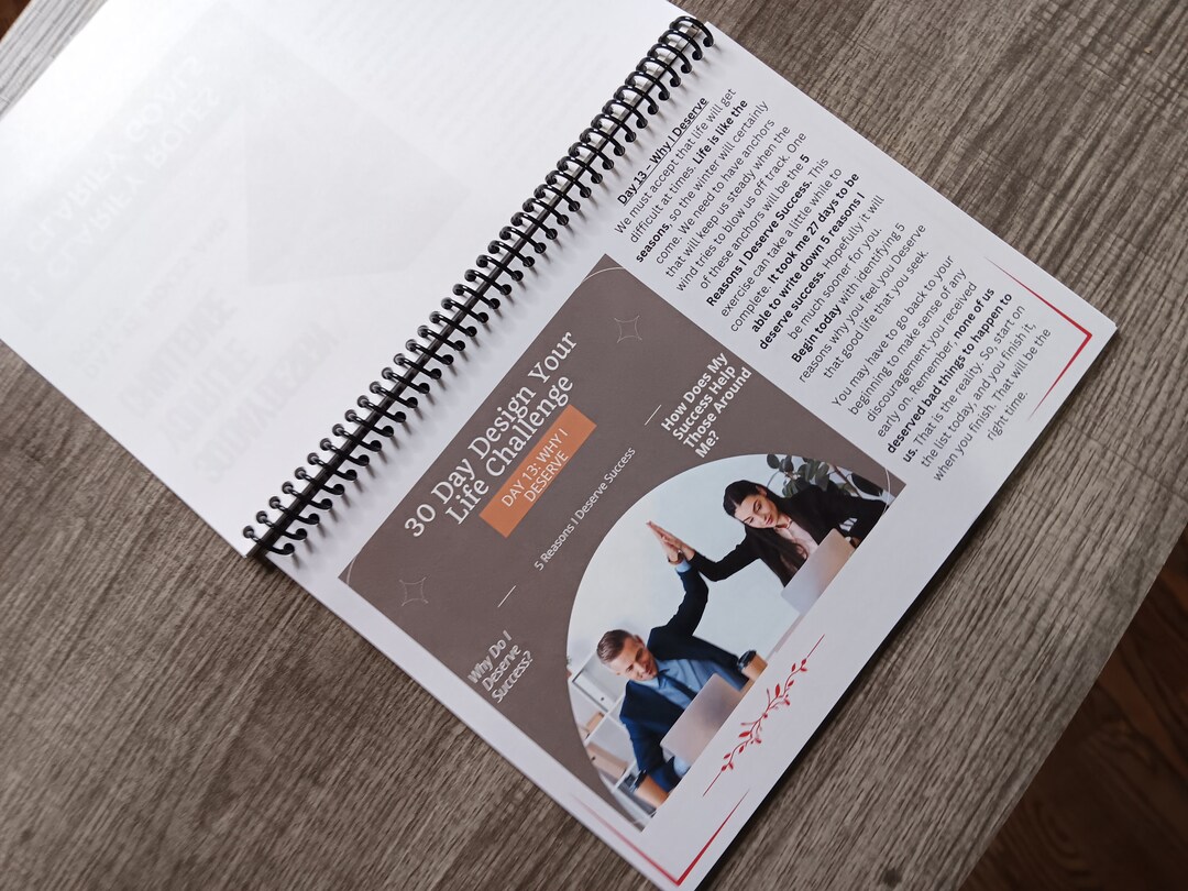 30 Day Design Your Life Challenge Calendar Physical - Etsy