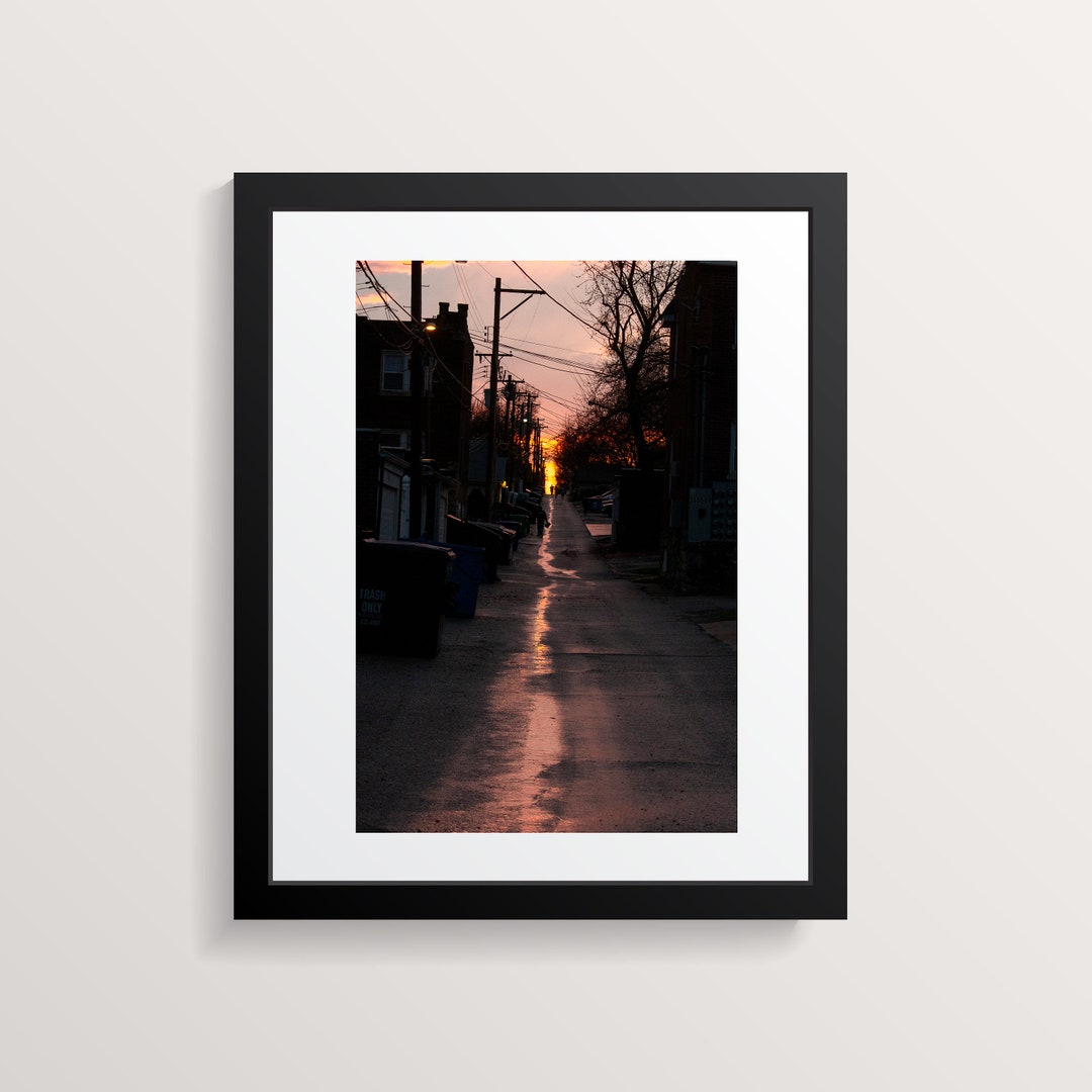 Sunset Alleyway Print 8 X 12, 16 X 24 - Etsy