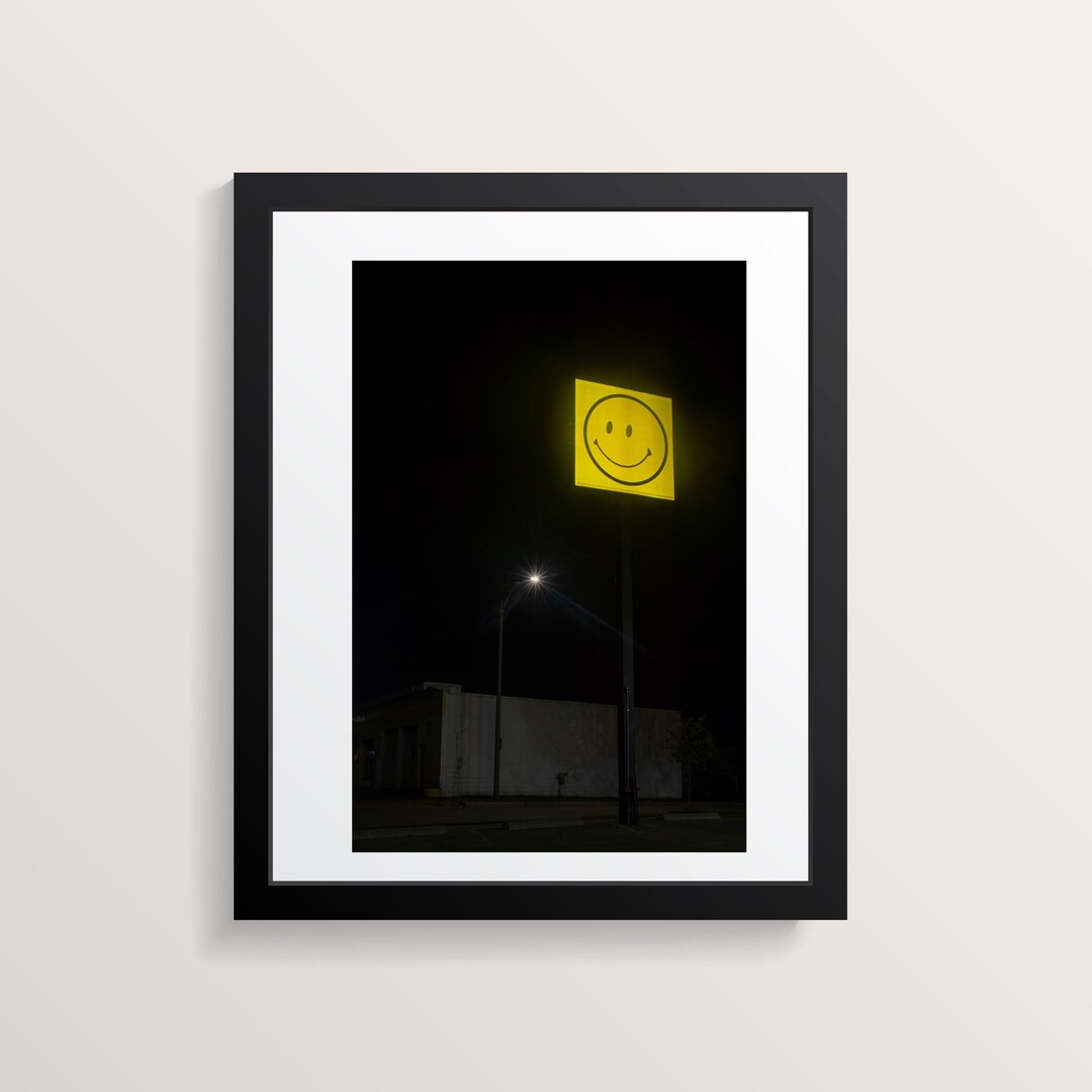 Smiley Face Sign Photography Print 8 X 12, 16 X 24 - Etsy