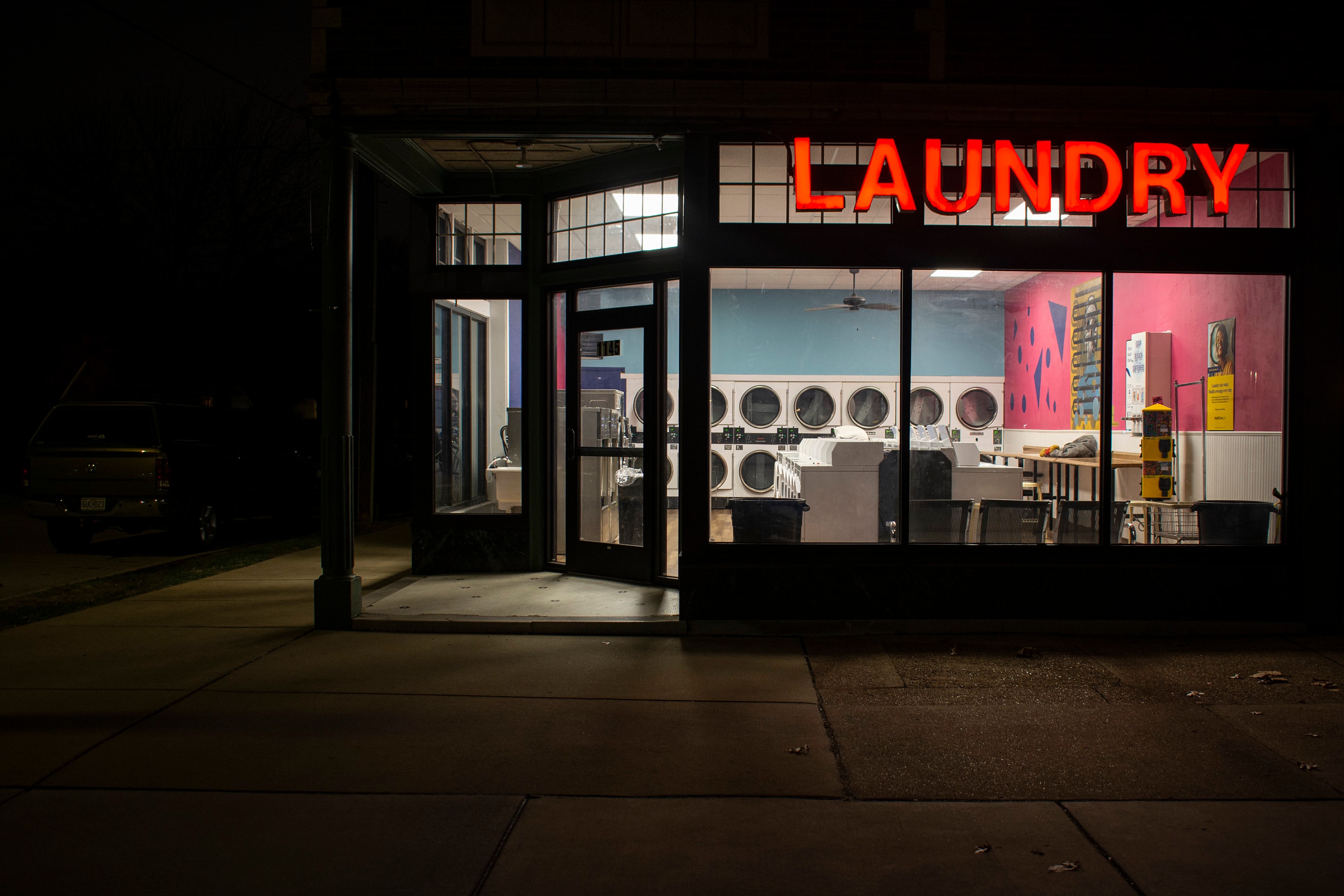 Neon Nighttime Laundromat 8 X 12 Photography Color Print - Etsy