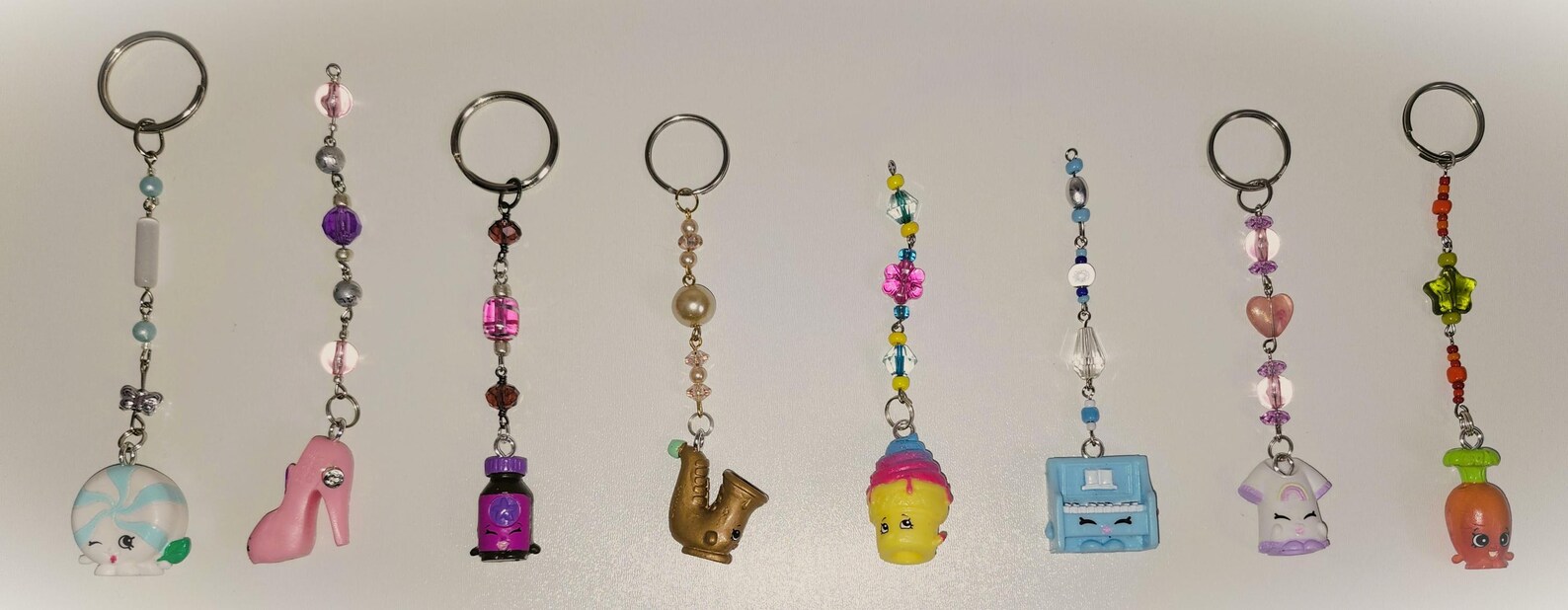 Cute Kawaii Shopkins Toy Upcycled Keychain T-shirt Figurine - Etsy