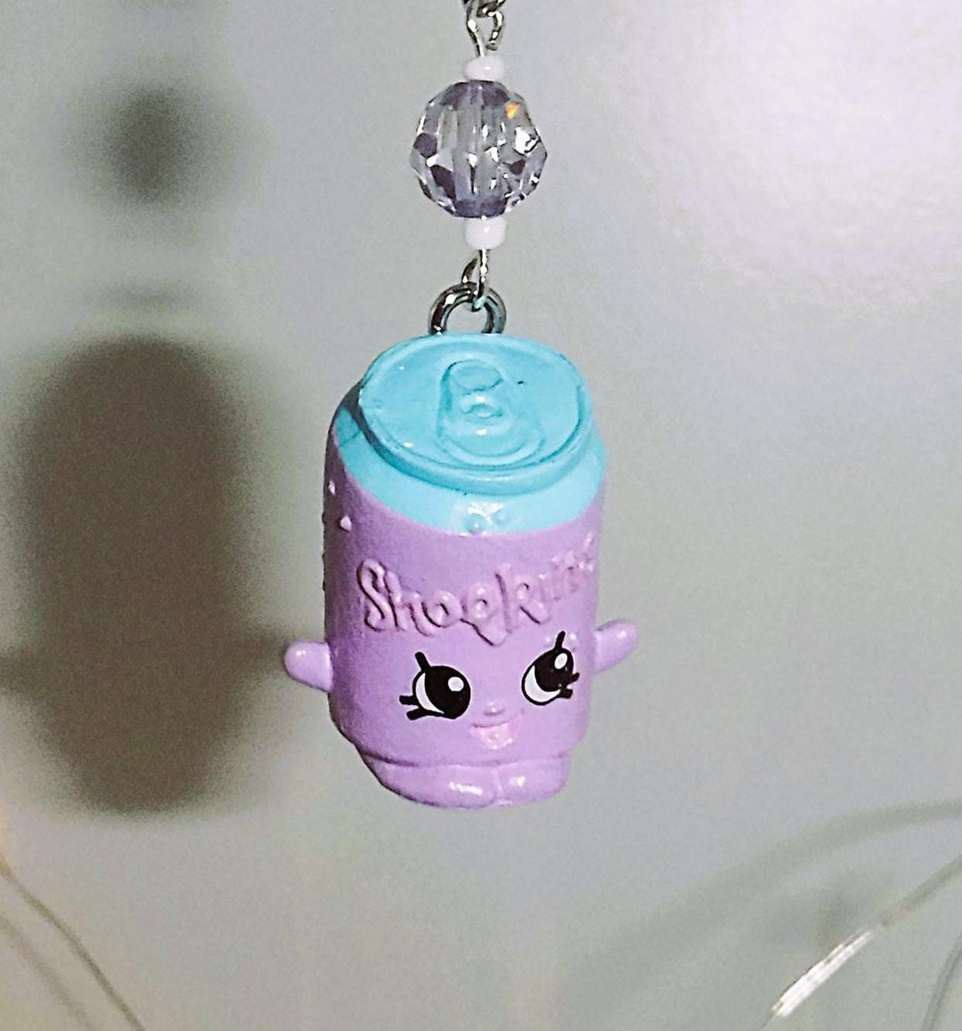 Cute Kawaii Shopkins Toy Upcycled Keychain Grape Soda Figurine - Etsy