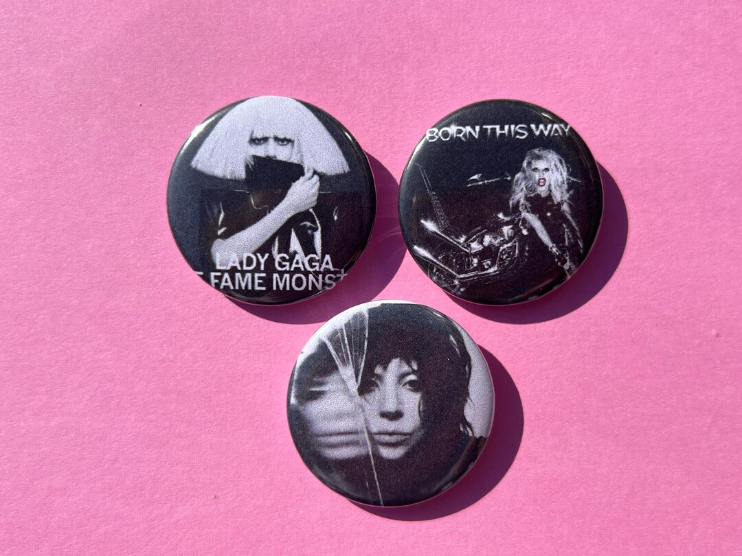 Gaga Pin Badges | 25, 32 and 58mm Handmade Badges | Pop Music | Mayhem ...
