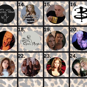 Buffy Vampire Slayer Pin Badges | Handmade, TV Show Inspired - Etsy UK