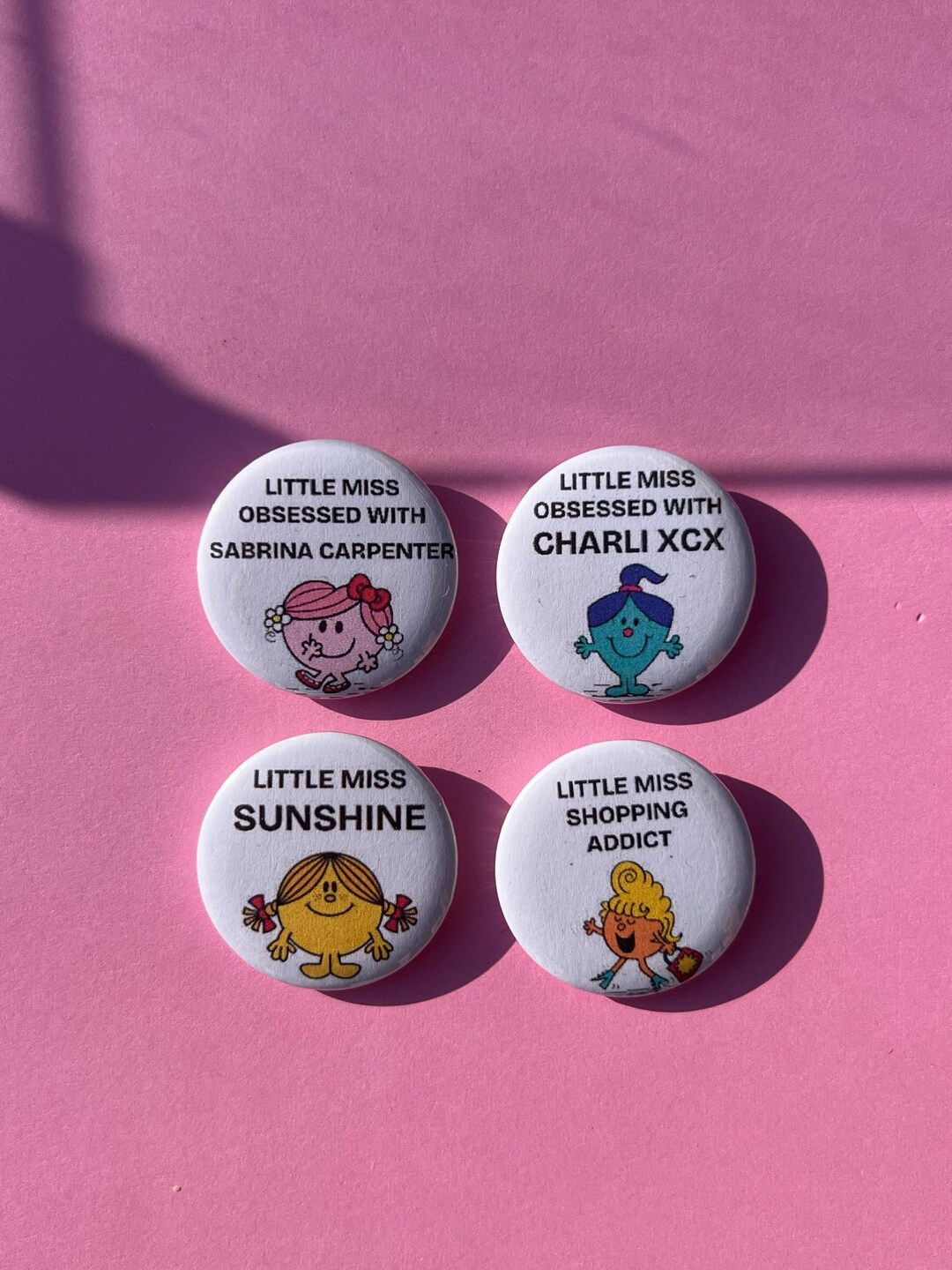 Little Miss Badges | 25, 32, 58mm Badges | Collections | Artists ...