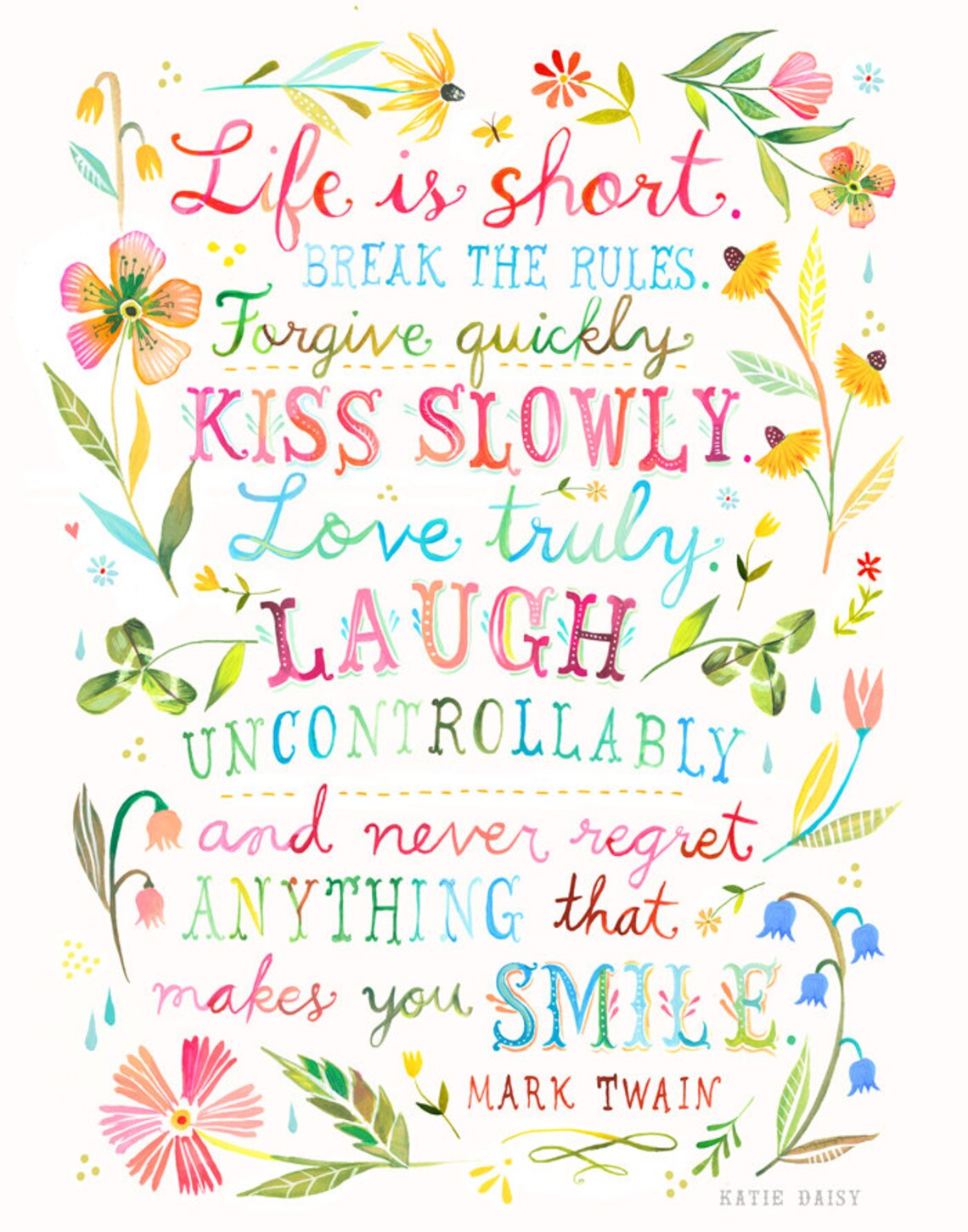 Life is Short Art Print - Etsy