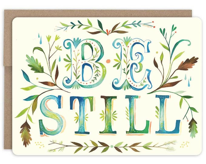 Be Still Greeting Card - Etsy