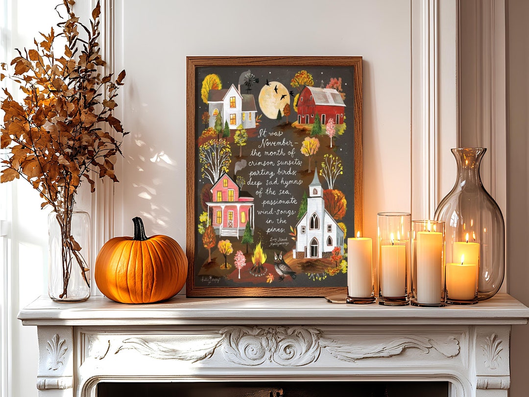 November Art Print - Etsy