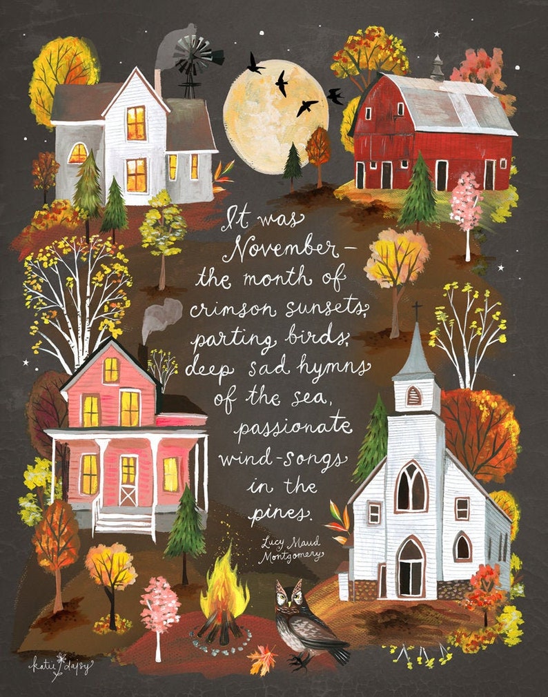 November Art Print - Etsy UK