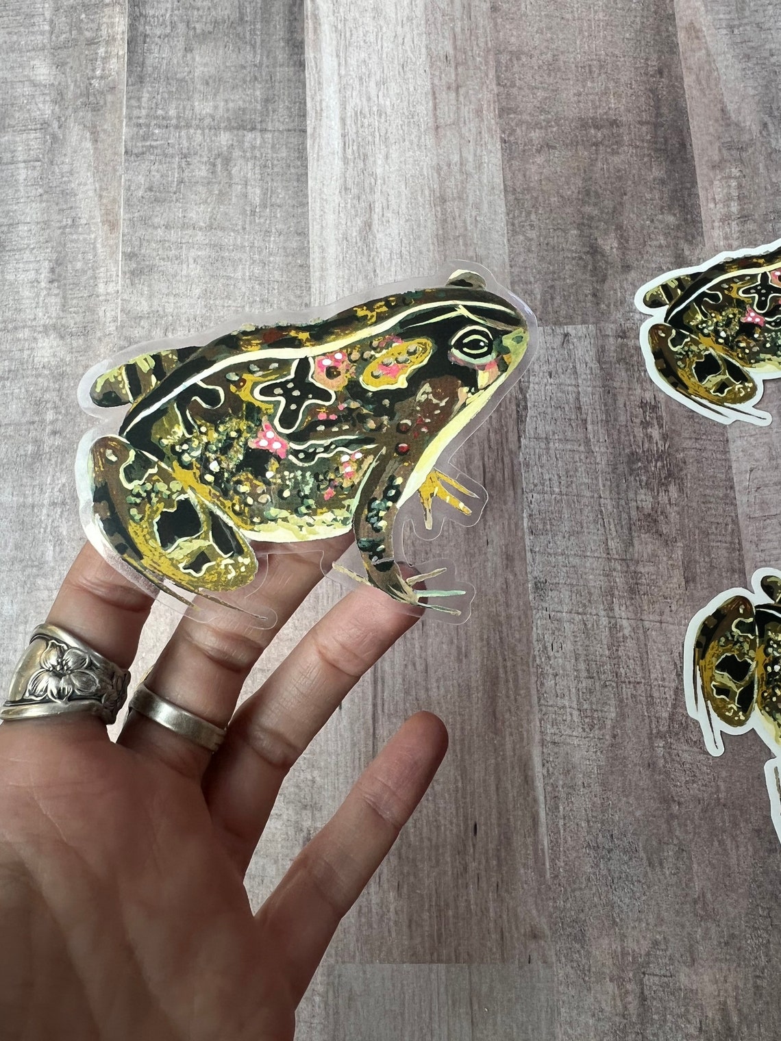 Garden Toad Clear Sticker - Etsy