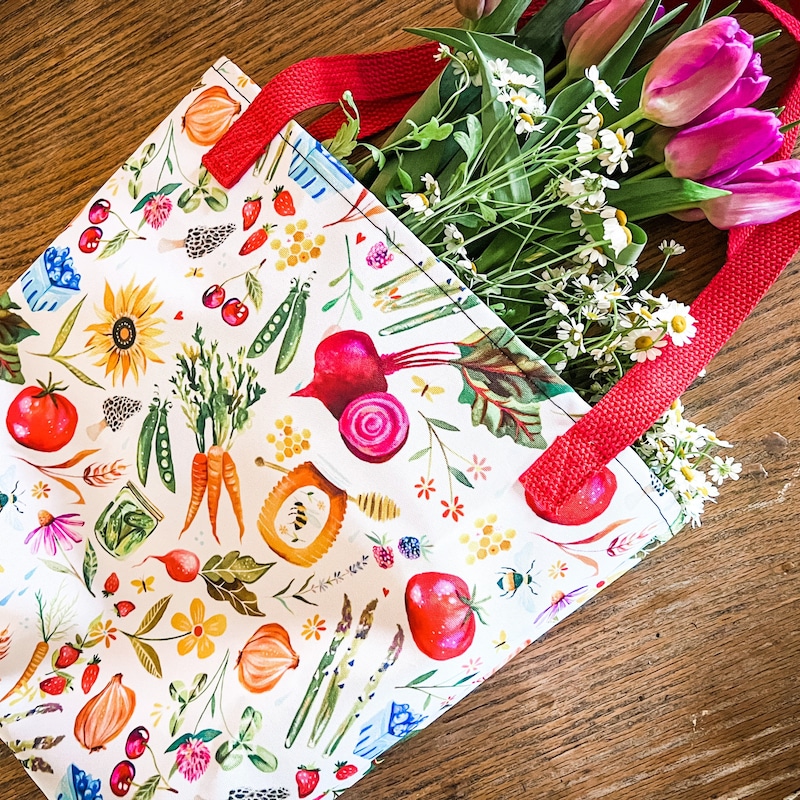 Farmers Market Tote - Etsy