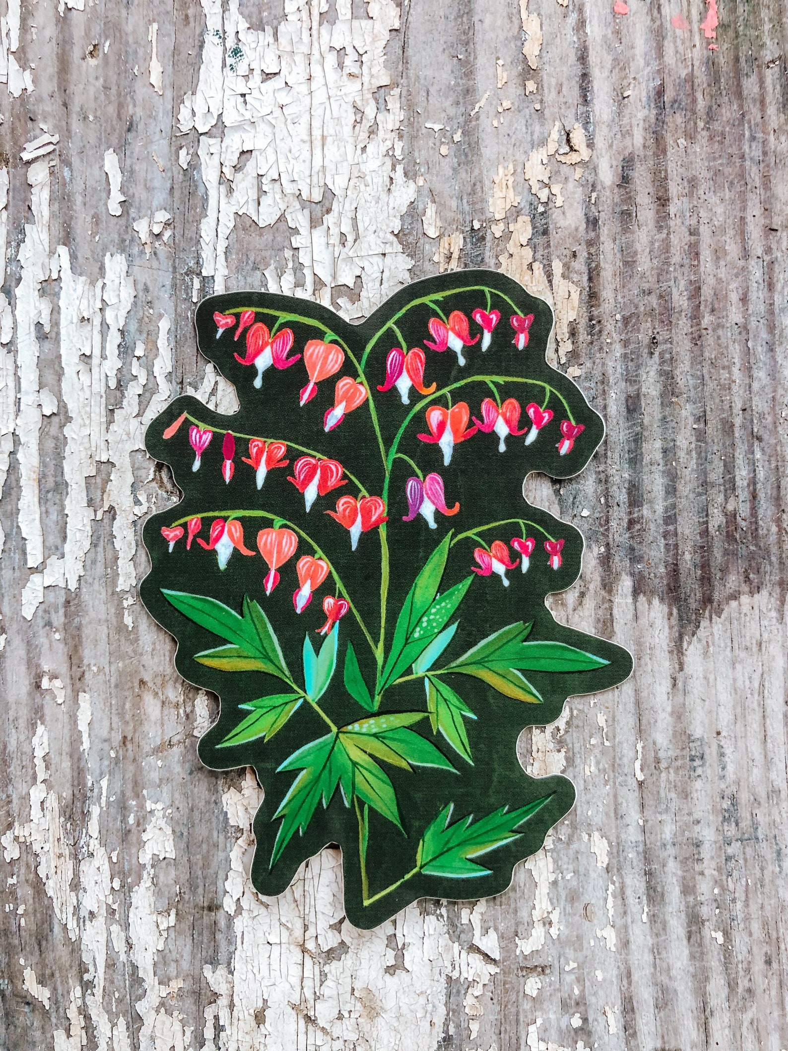 Bleeding Heart Matte Sticker - Etsy