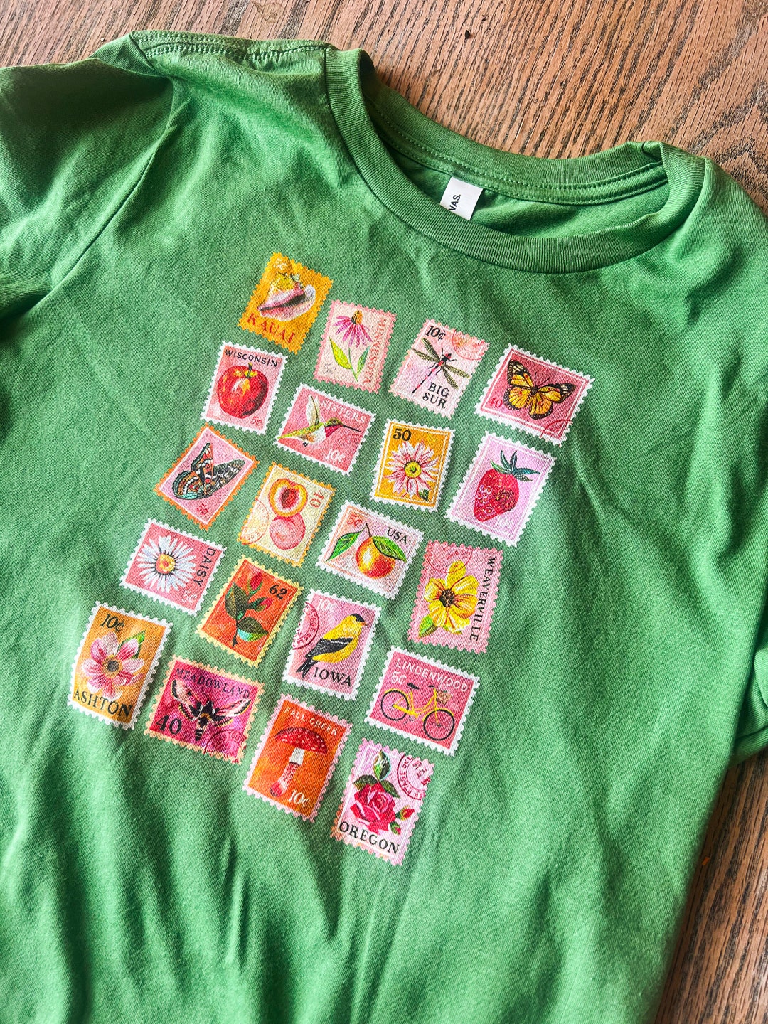 Stamp Collection Tee Shirt - Etsy