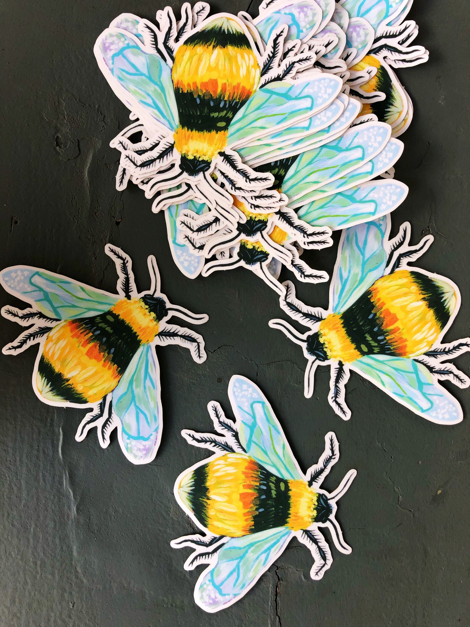 Bee Matte Sticker - Etsy