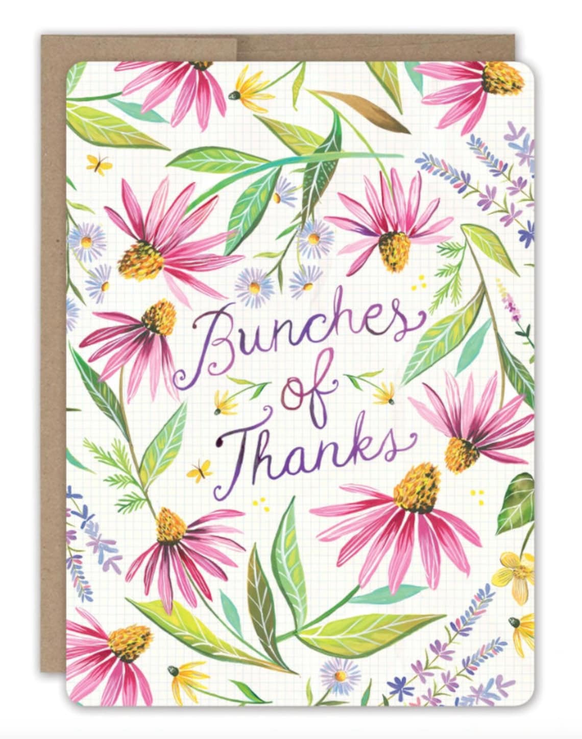 Bunches of Thanks Greeting Card | Etsy