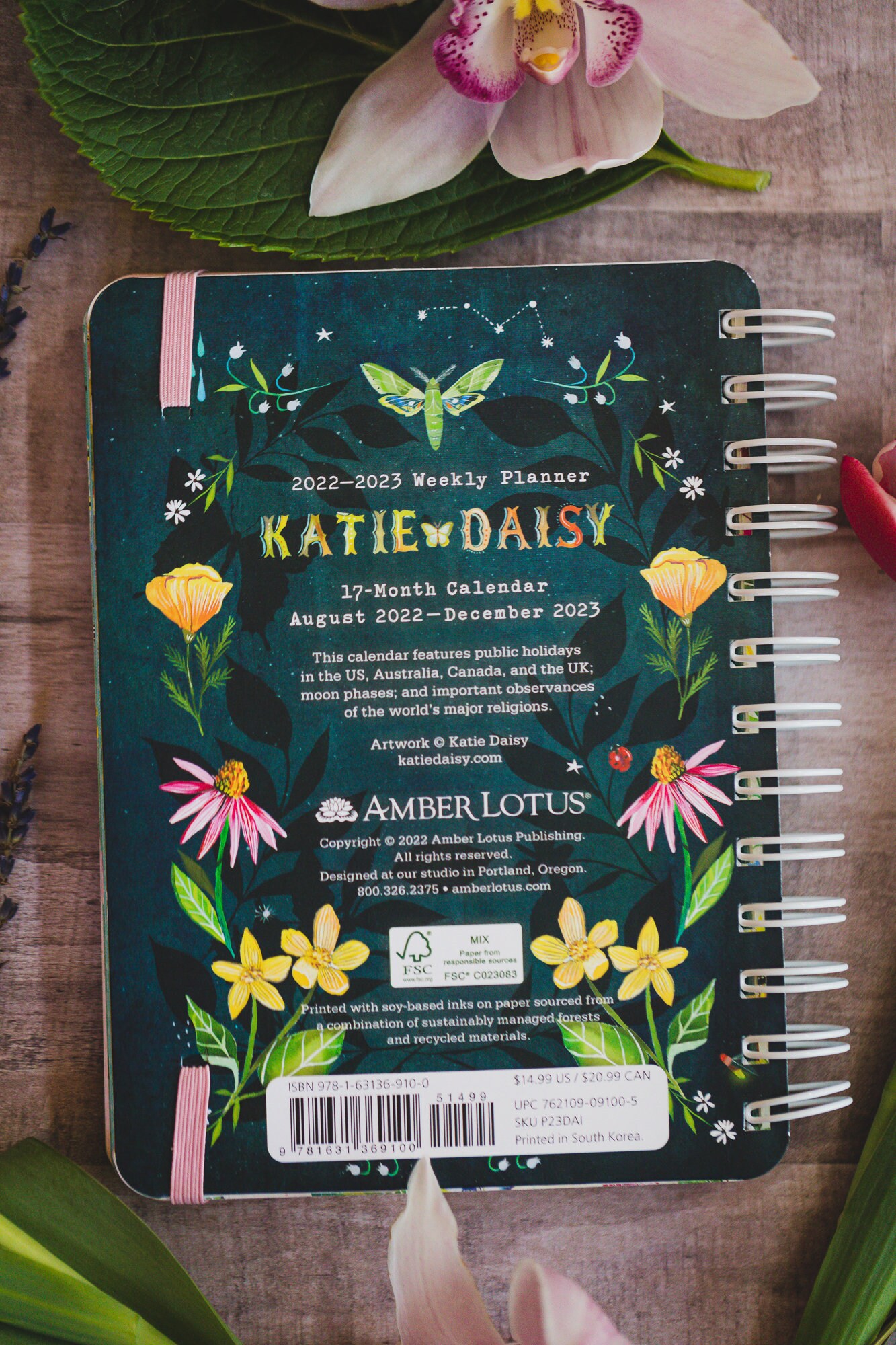 2022-2023 Planner | Wildflower Magic | Katie Daisy Datebook