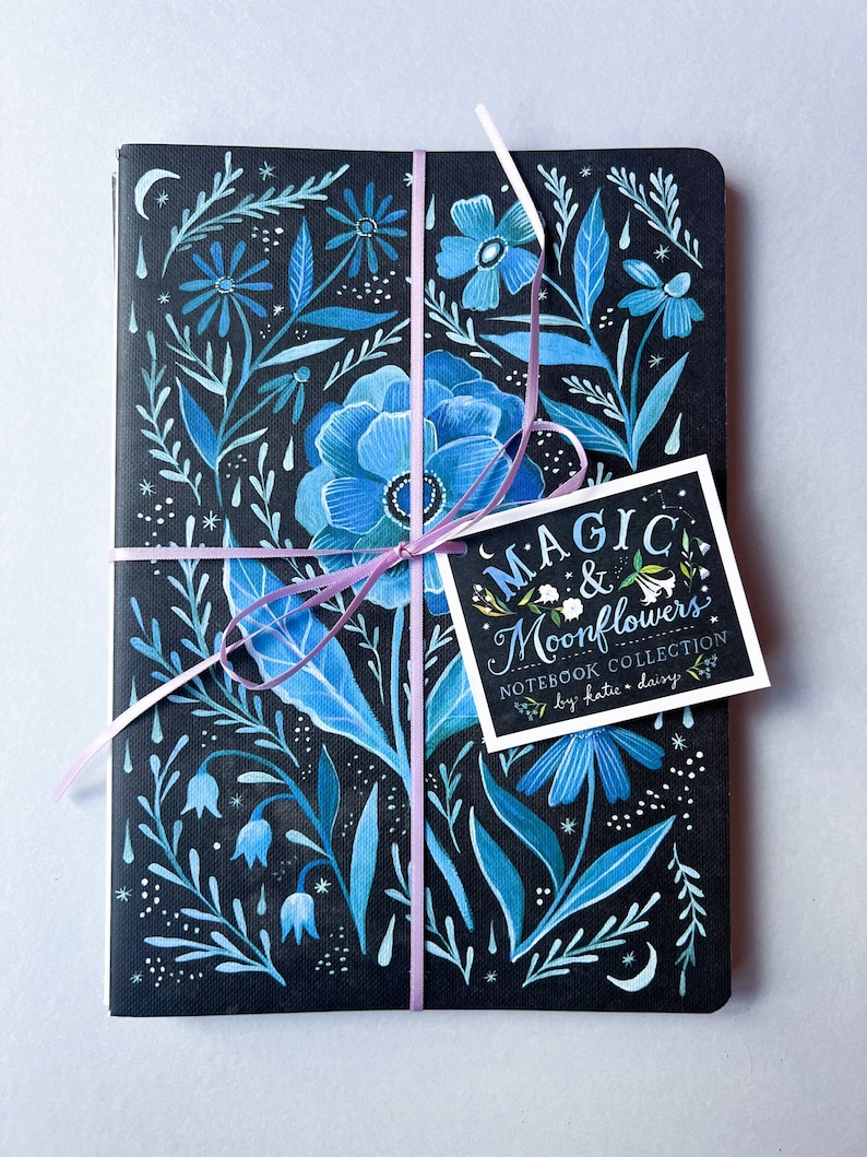 Magic & Moonflowers Notebook Collection. Journal Set, Perfect Gift for ...