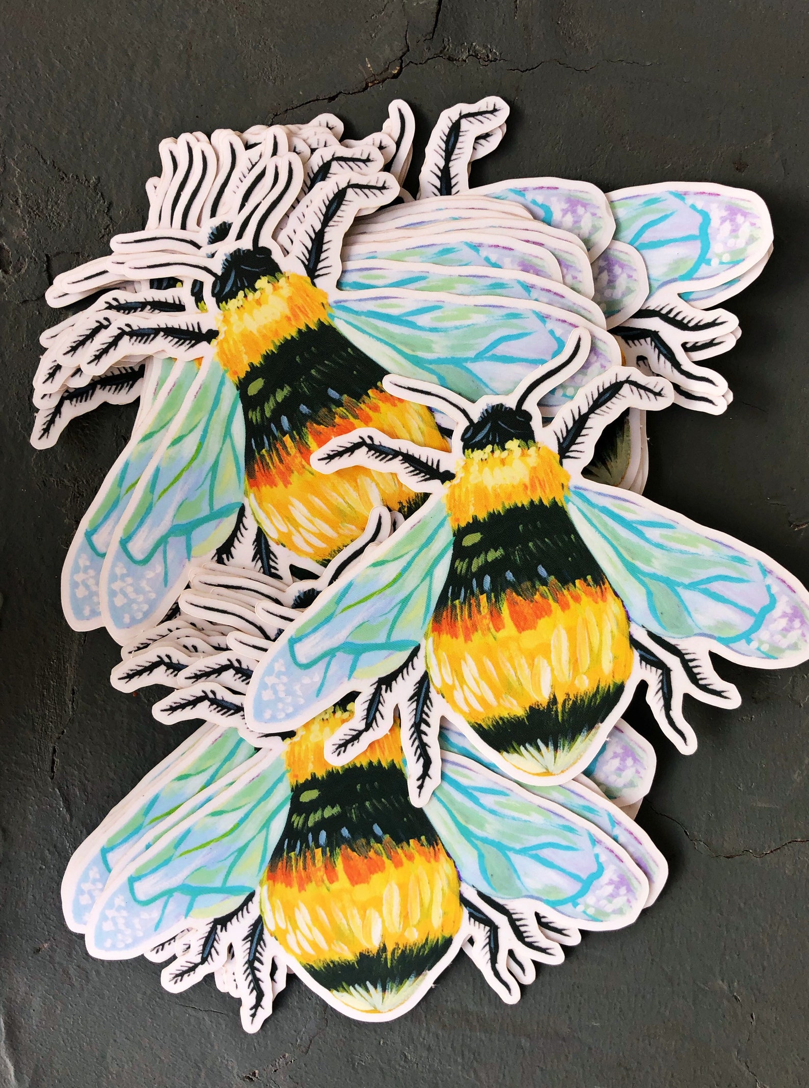 Bee Matte Sticker - Etsy