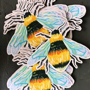 Bee - Matte Sticker - Etsy