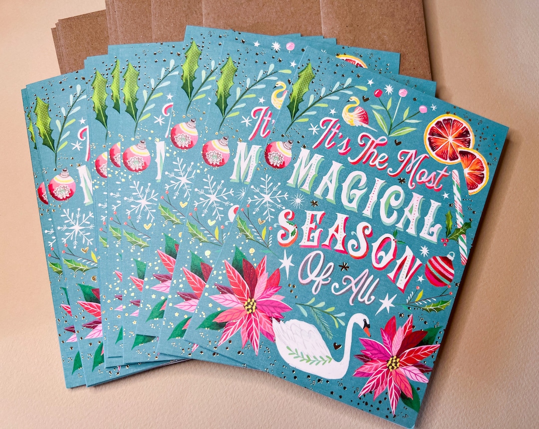 Cartes en boîte de saison magique - Etsy France