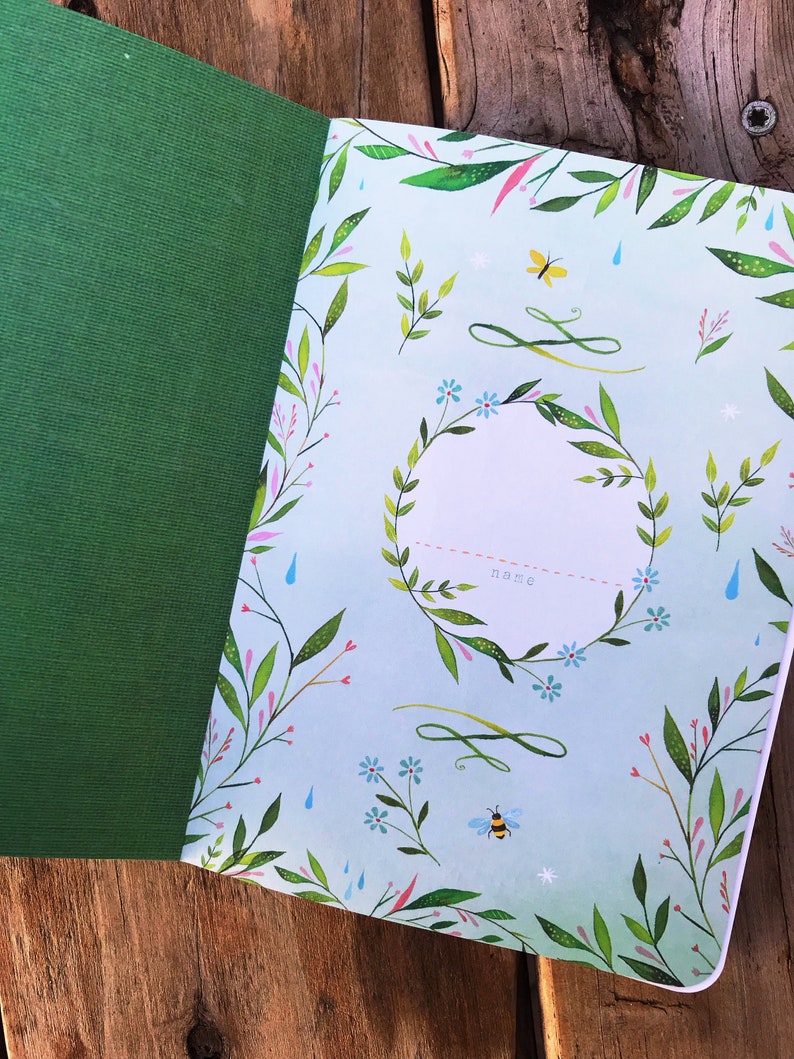 Flowers Always Journal Katie Daisy Notebook - Etsy