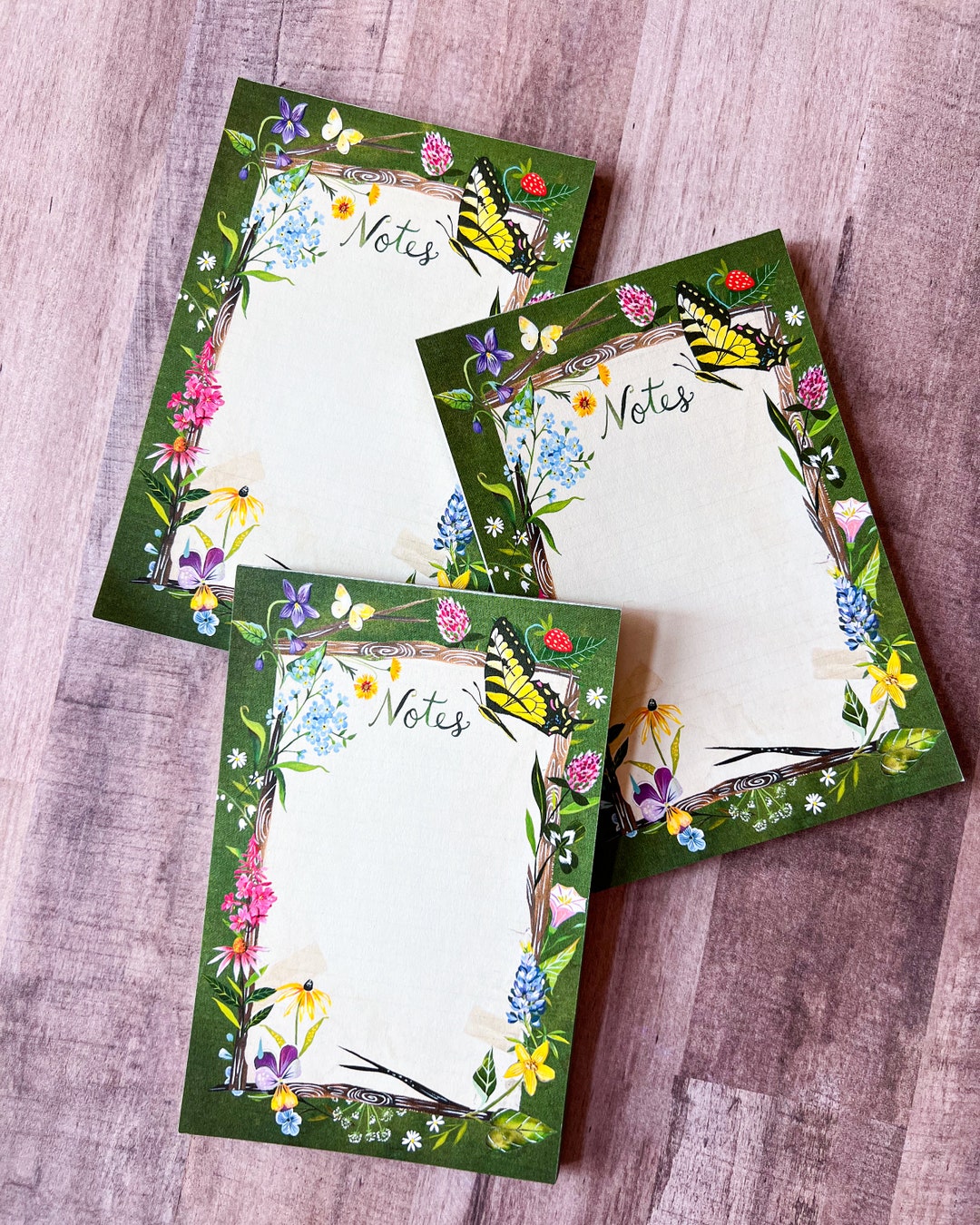 Meadow Flower Notepad - Etsy