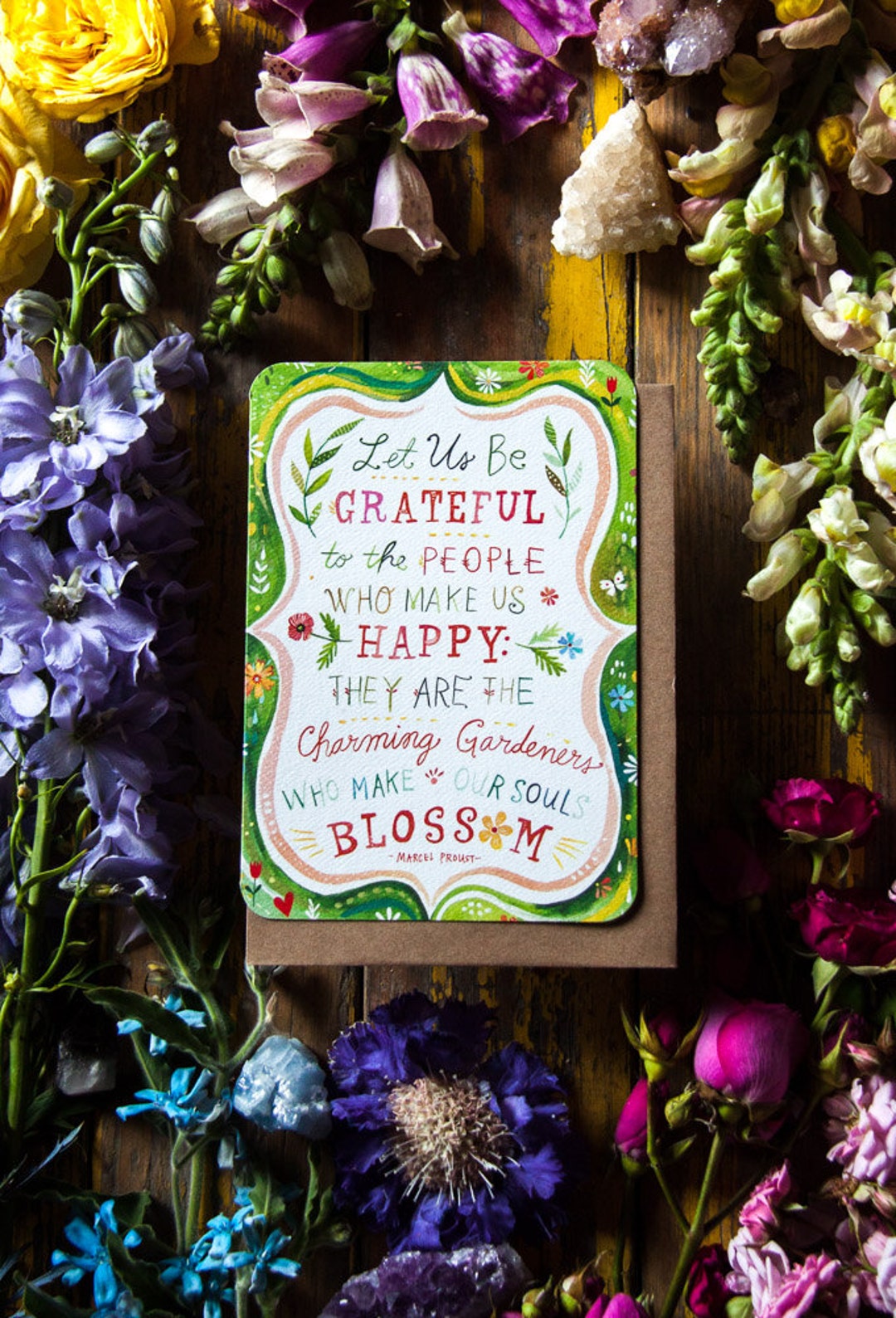 Let Us Be Grateful - Greeting Card - Etsy