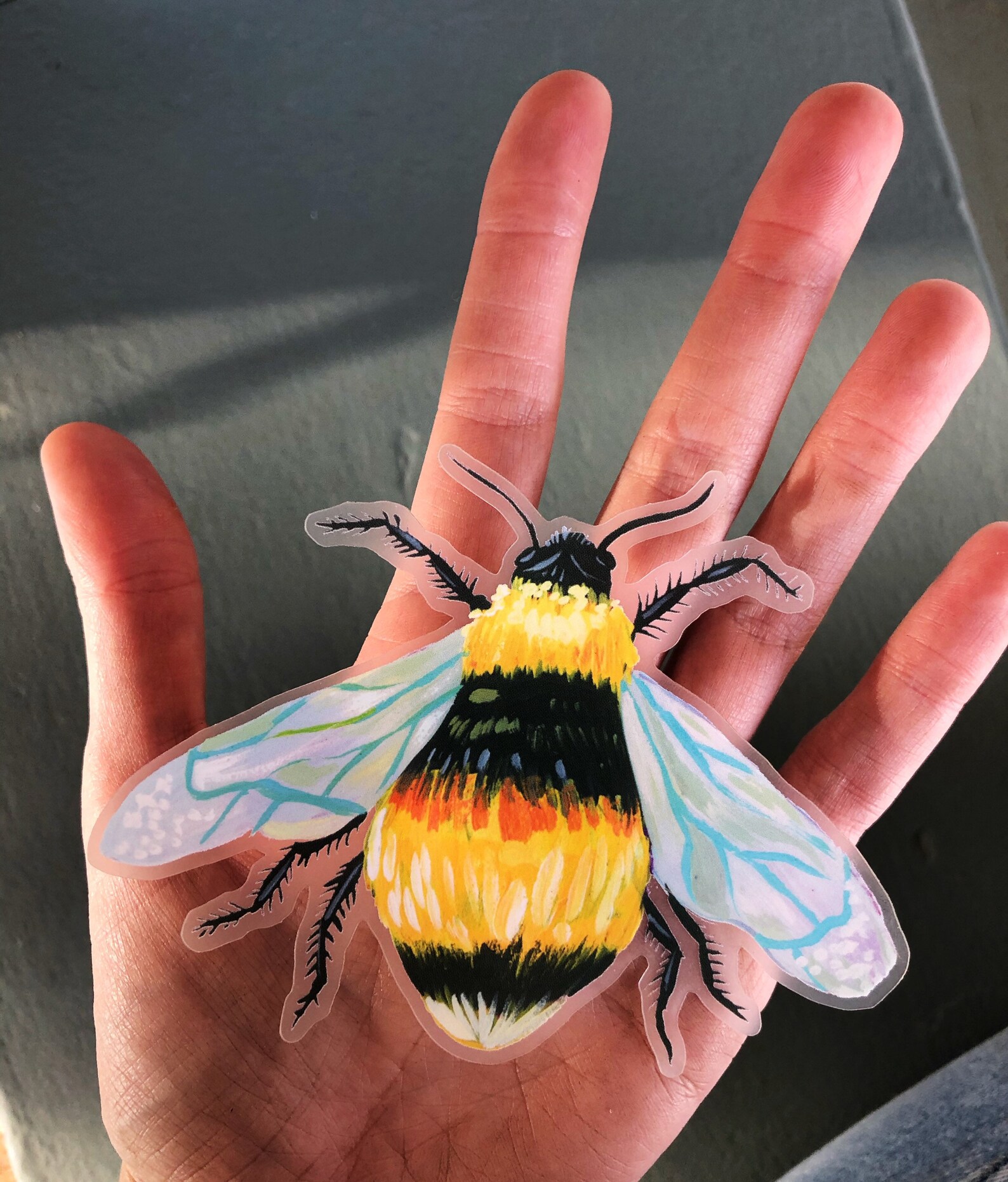 Bee Matte Sticker - Etsy