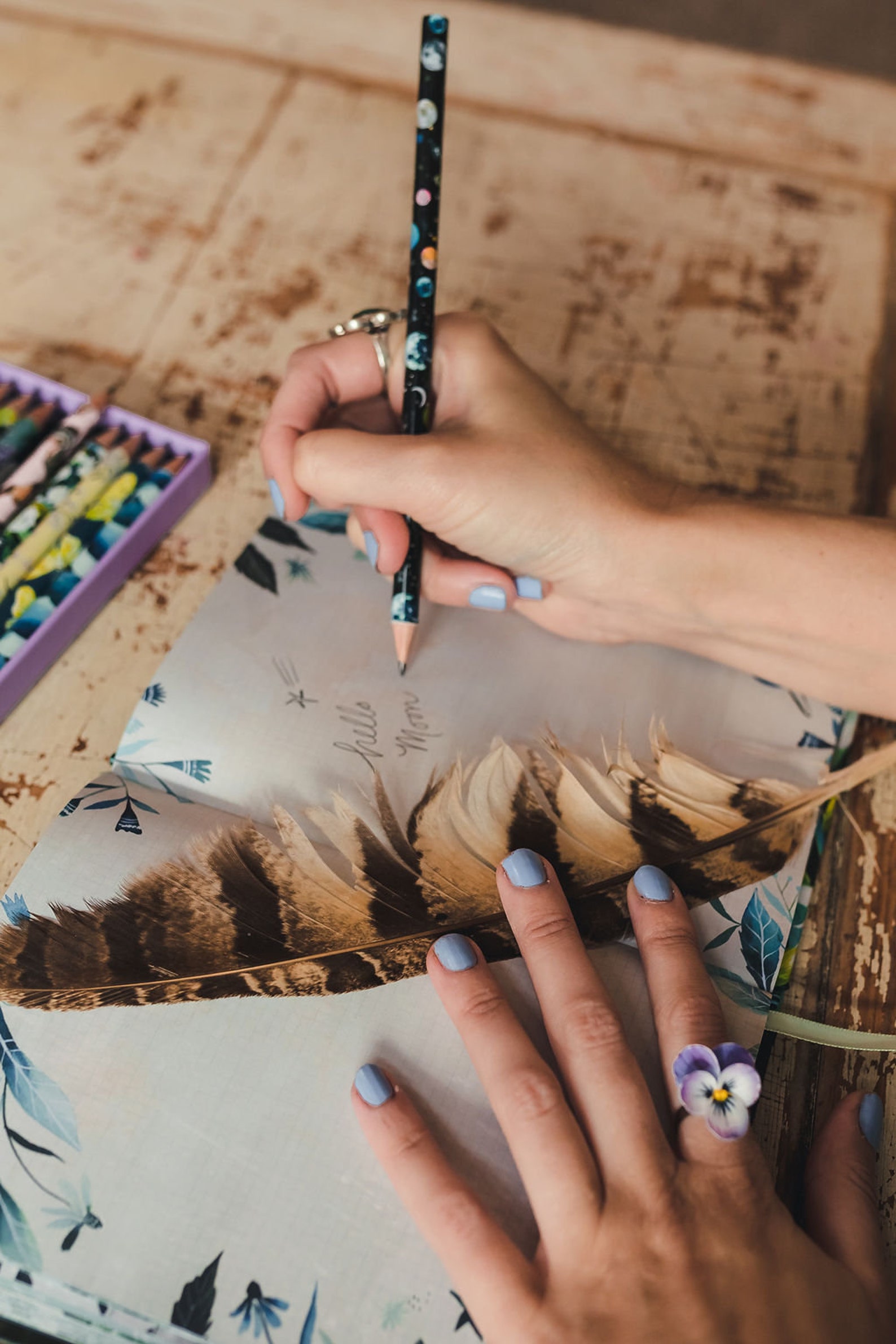 Hardcover Journal - Under the Light of the Moon | Moonflower Journal - Etsy