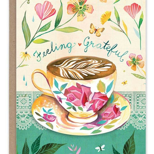 Let Us Be Grateful Greeting Card - Etsy