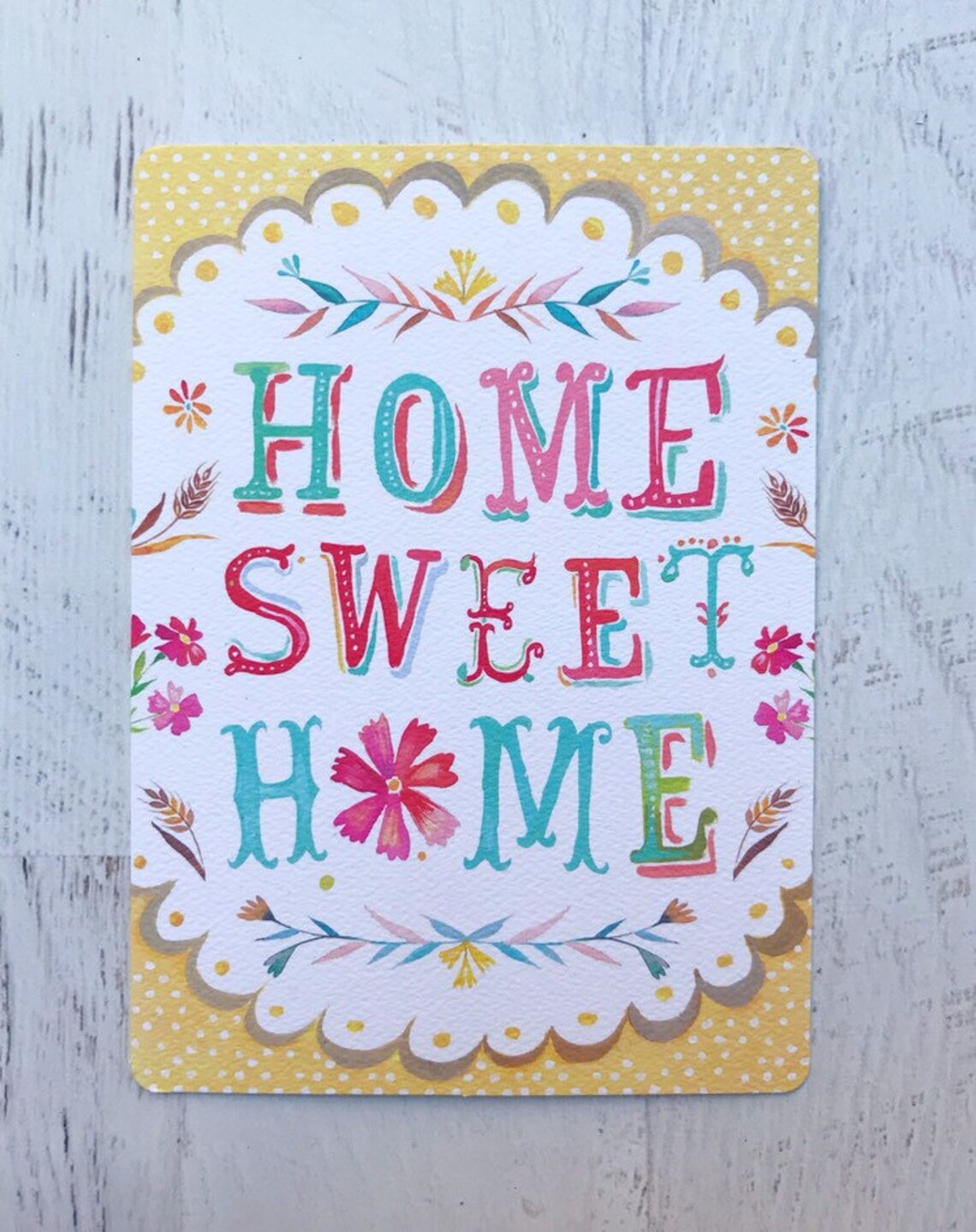 Home Sweet Home Greeting Card - Etsy