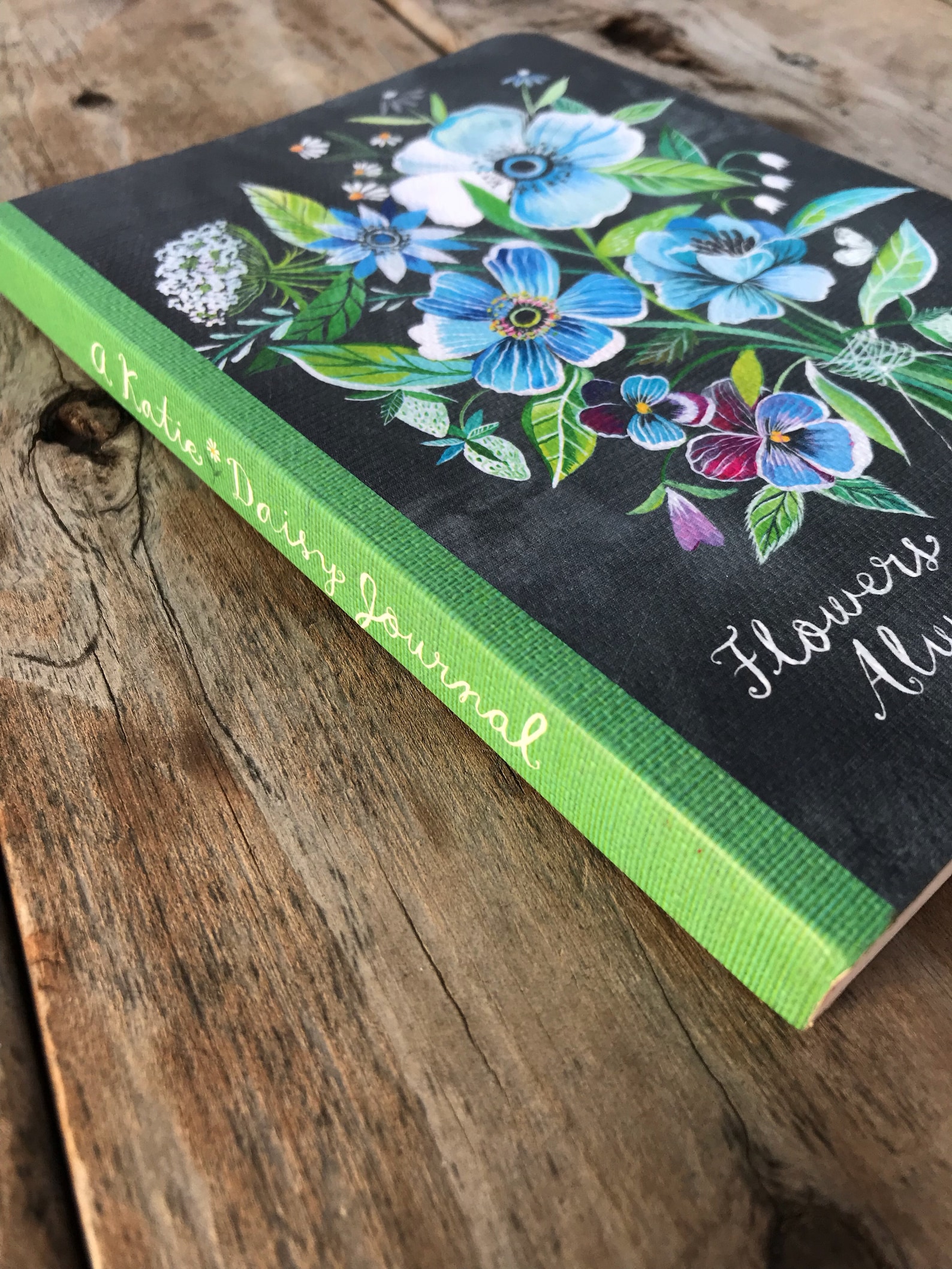 Flowers Always Journal Katie Daisy Notebook - Etsy
