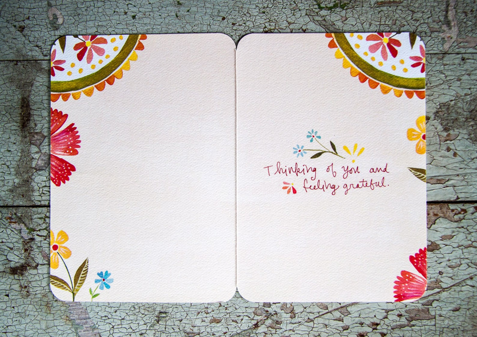 Let Us Be Grateful Greeting Card - Etsy