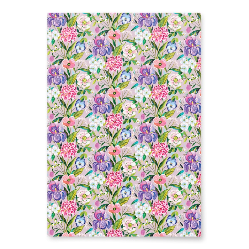Floral Gift Wrap Sheets - Etsy