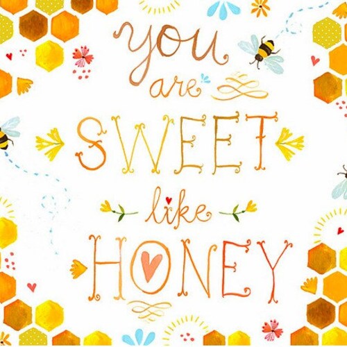 Sweet Like Honey Art Print Watercolor Quote Wall Art - Etsy